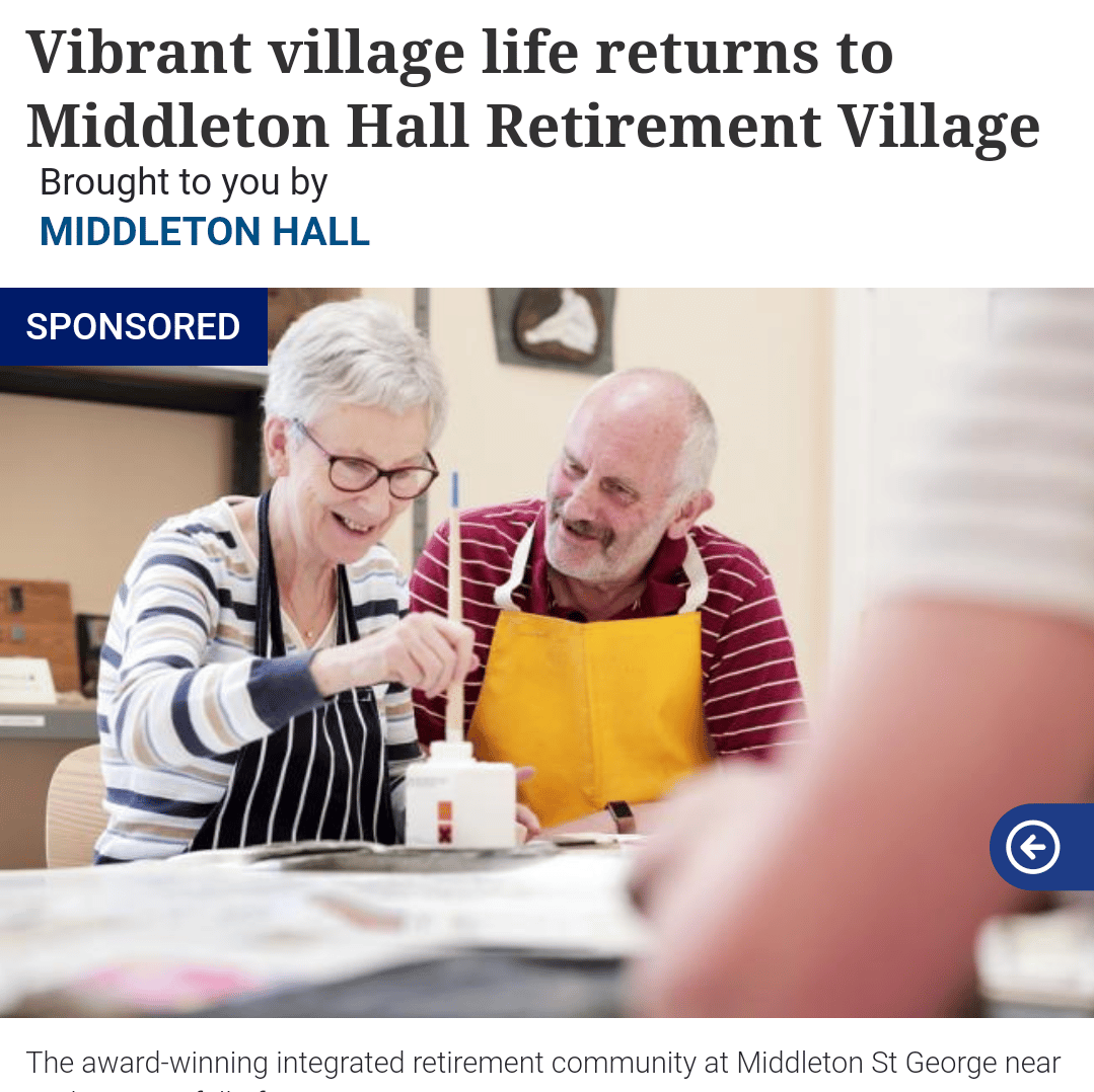 Middleton Hall Retirement Village - A NEW CONCEPT IN RETIREMENT LIVING