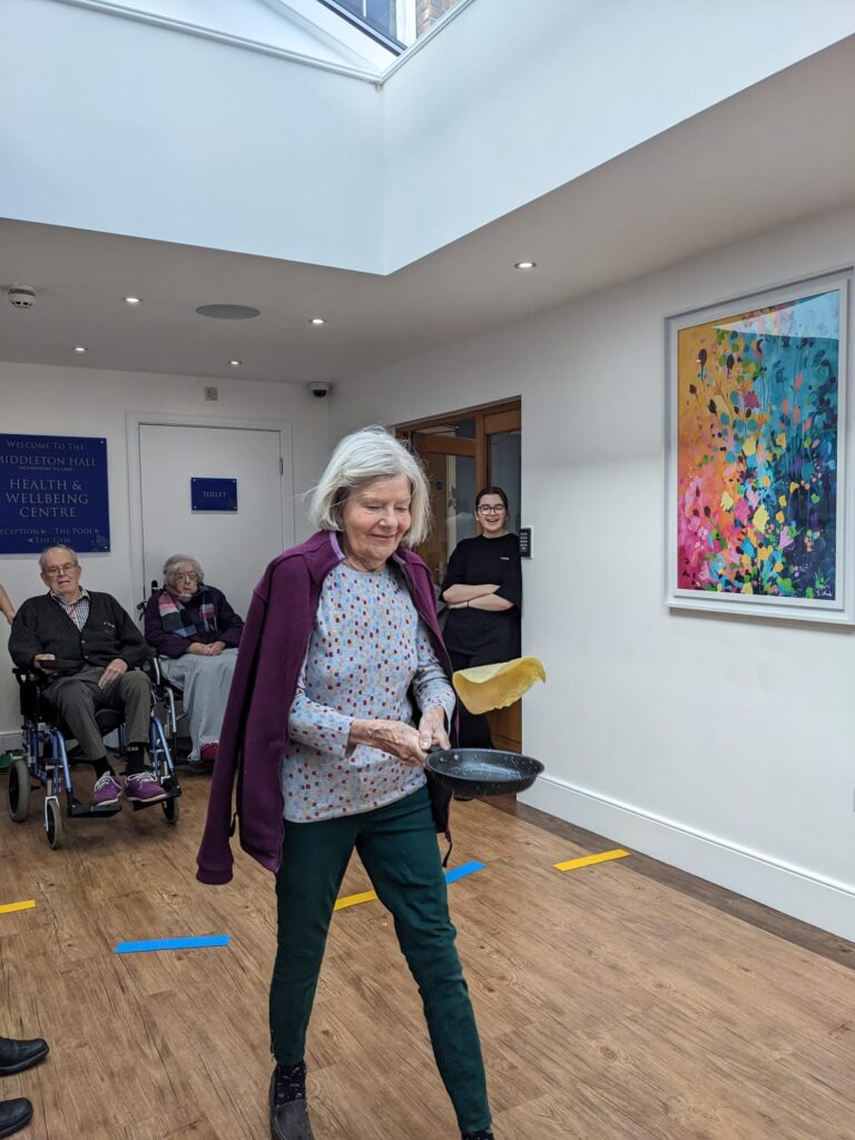 Flipping Good Fun: Pancake Day Fun at Middleton Hall Retirement Village ...