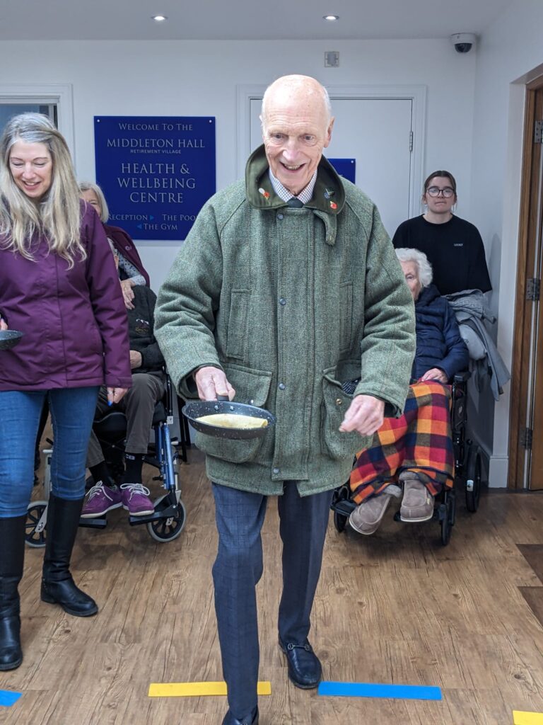 Flipping Good Fun: Pancake Day Fun at Middleton Hall Retirement Village ...